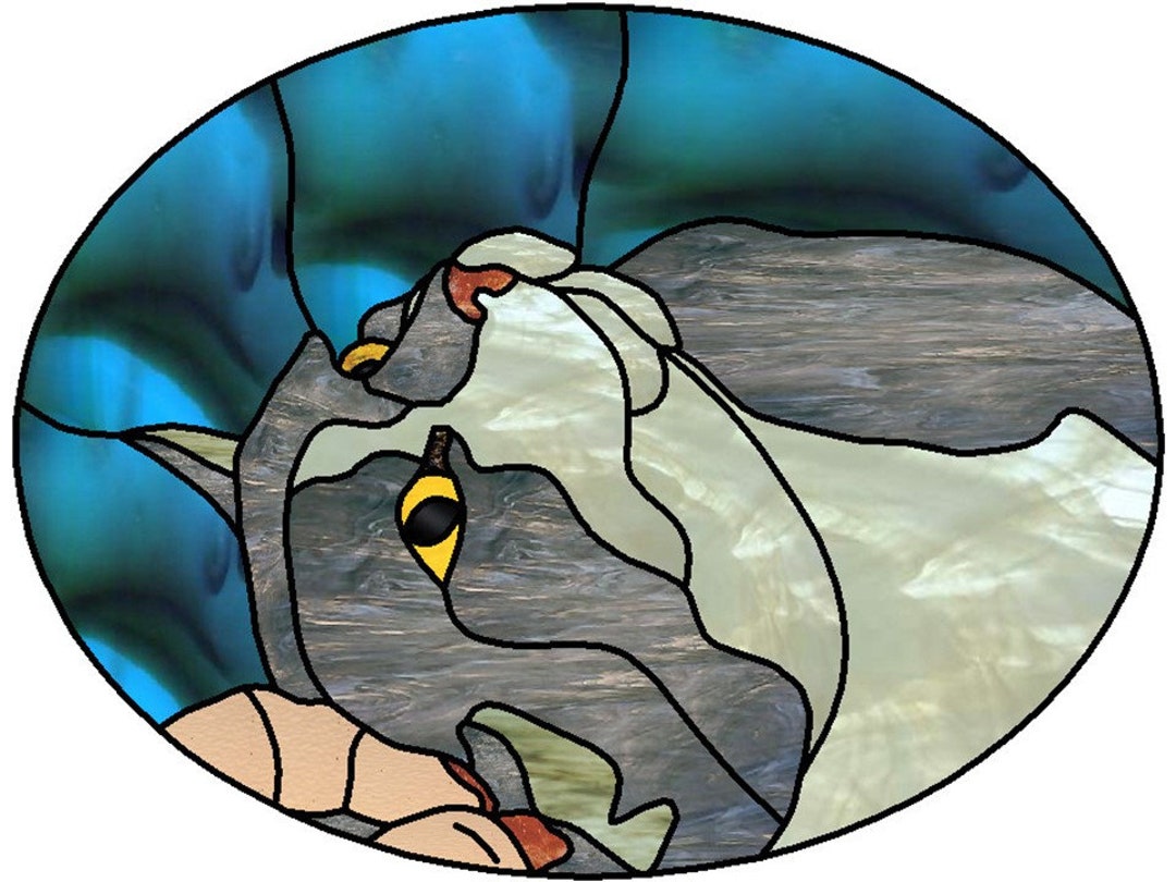 Stained Glass, Mosaic, or Quilt Pattern, Cat Cuddles, Digital Download ...