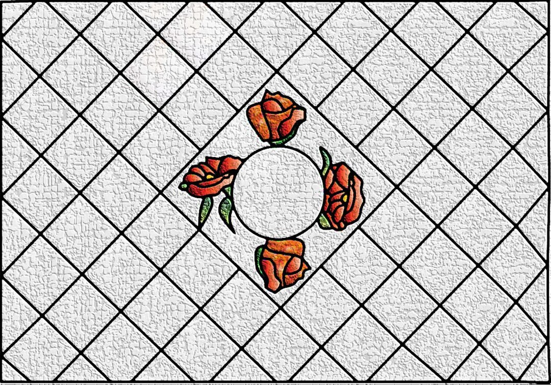 Rug Tufting Pattern, Roses and Poppies, Digital Download - Etsy