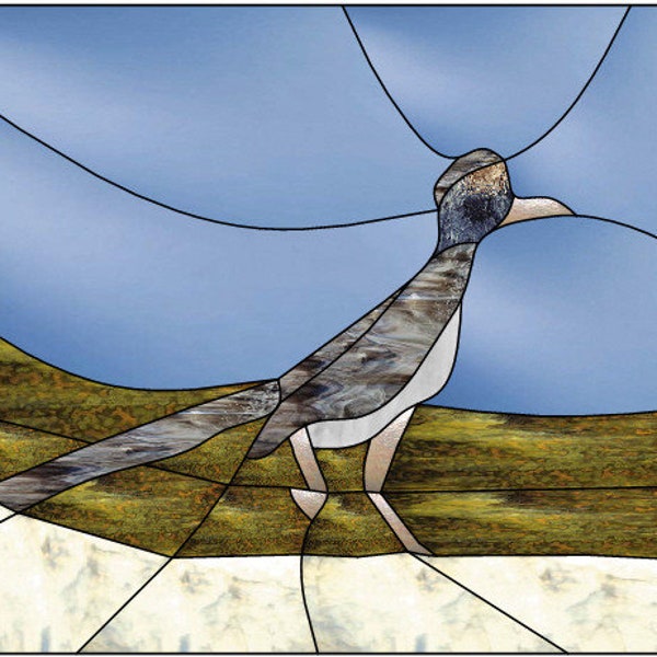 Stained Glass Road Runner - Etsy