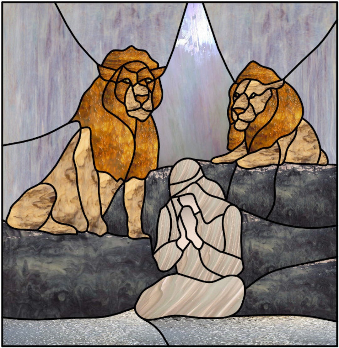 Stained Glass, Mosaic, or Quilt Pattern From the Bible Book of Daniel ...