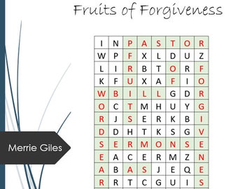 Fruits Word Search - Etsy