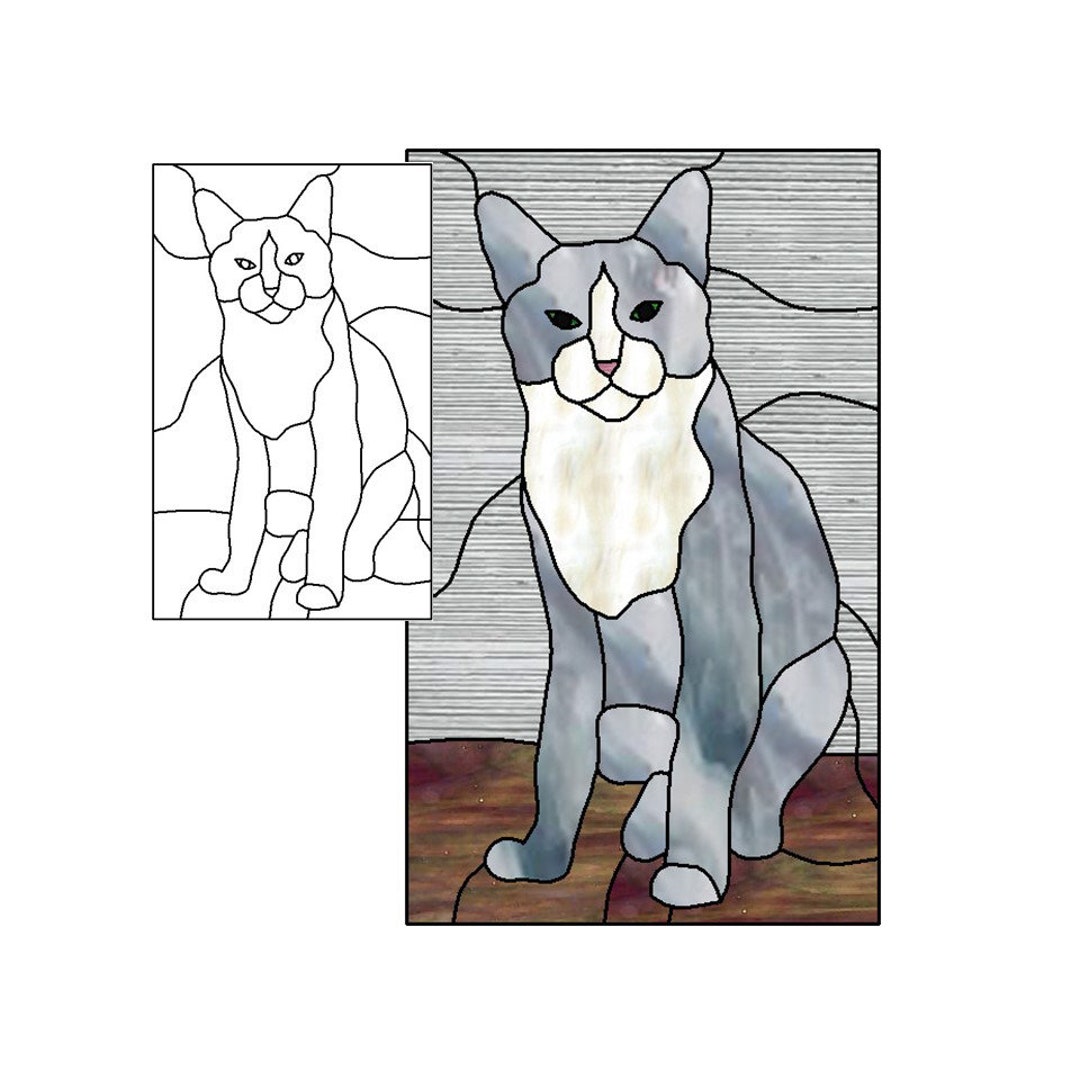 Rug Tufting Pattern, Sitting Cat, Digital Download - Etsy