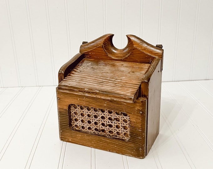 Vintage Recipe Box Receipt Box Kitchen Decor Farmhouse Style ...