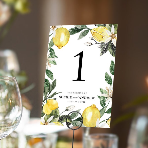 Lemon Placecards - Etsy