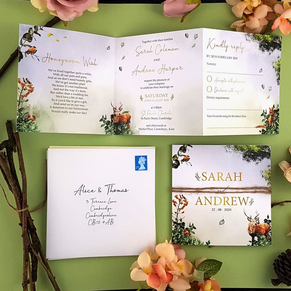 Nature Invitation - Etsy