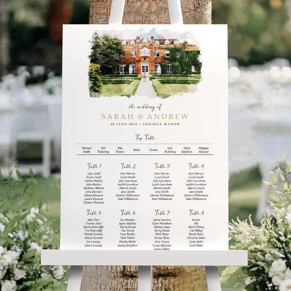 Wedding Table Plan - Etsy UK