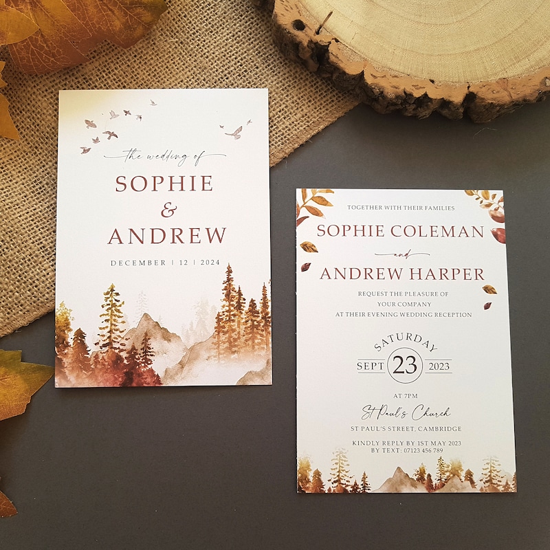 Autumn Invite - Etsy