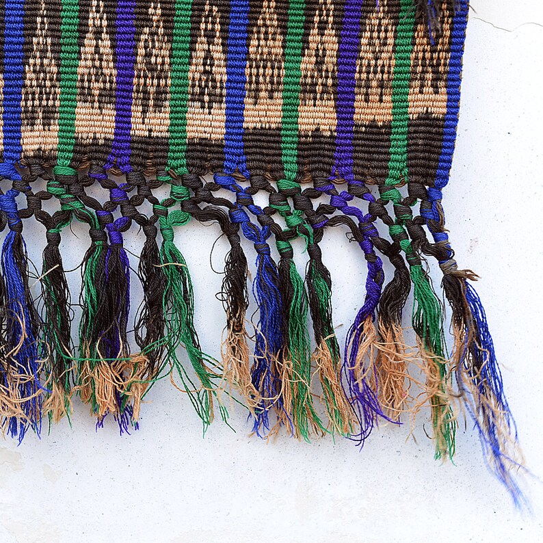 Vintage Guatemalan Rebozo Shawl With Fringe Handmade Boho | Etsy