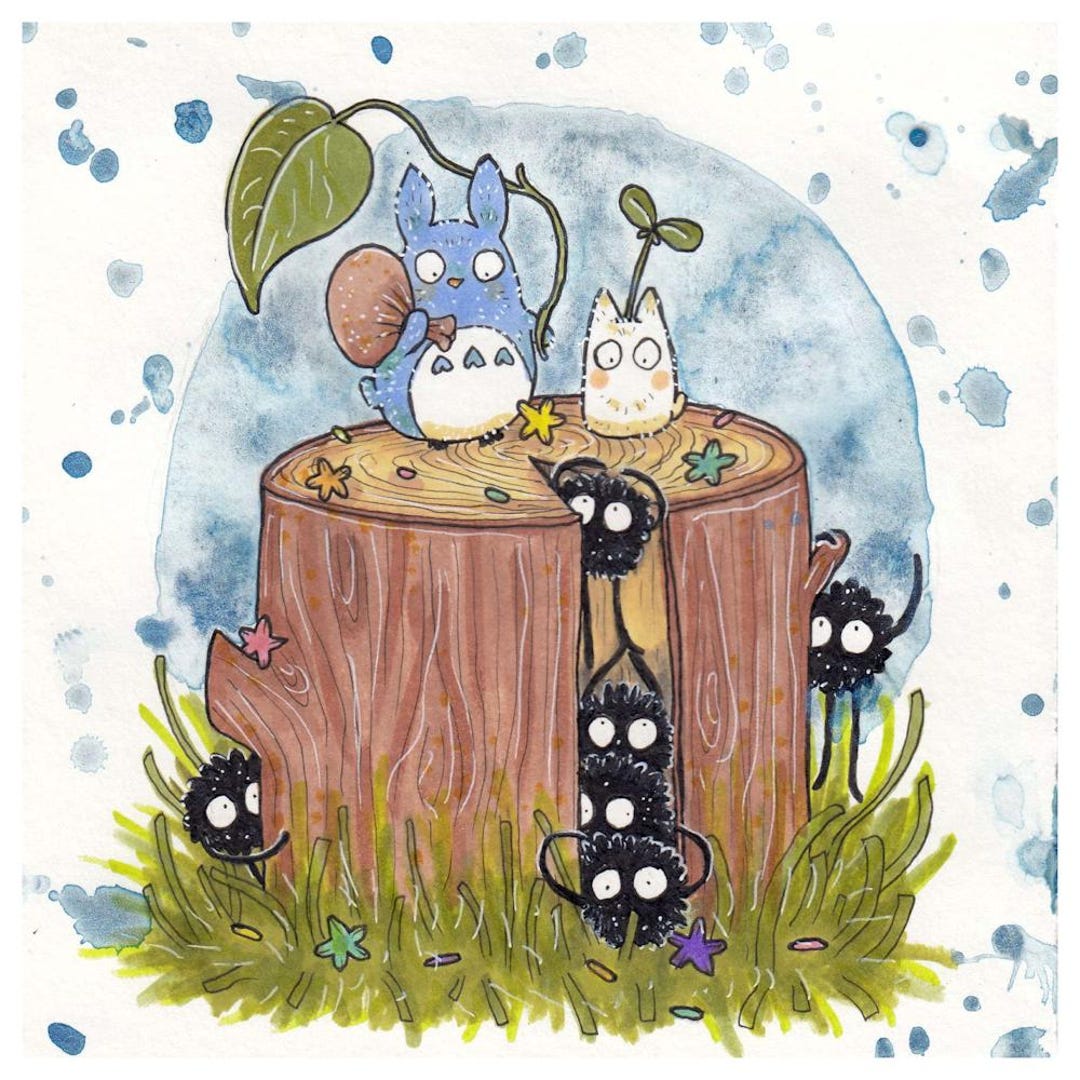 Chibi Folklore: Original Watercolor Fan Art - Etsy