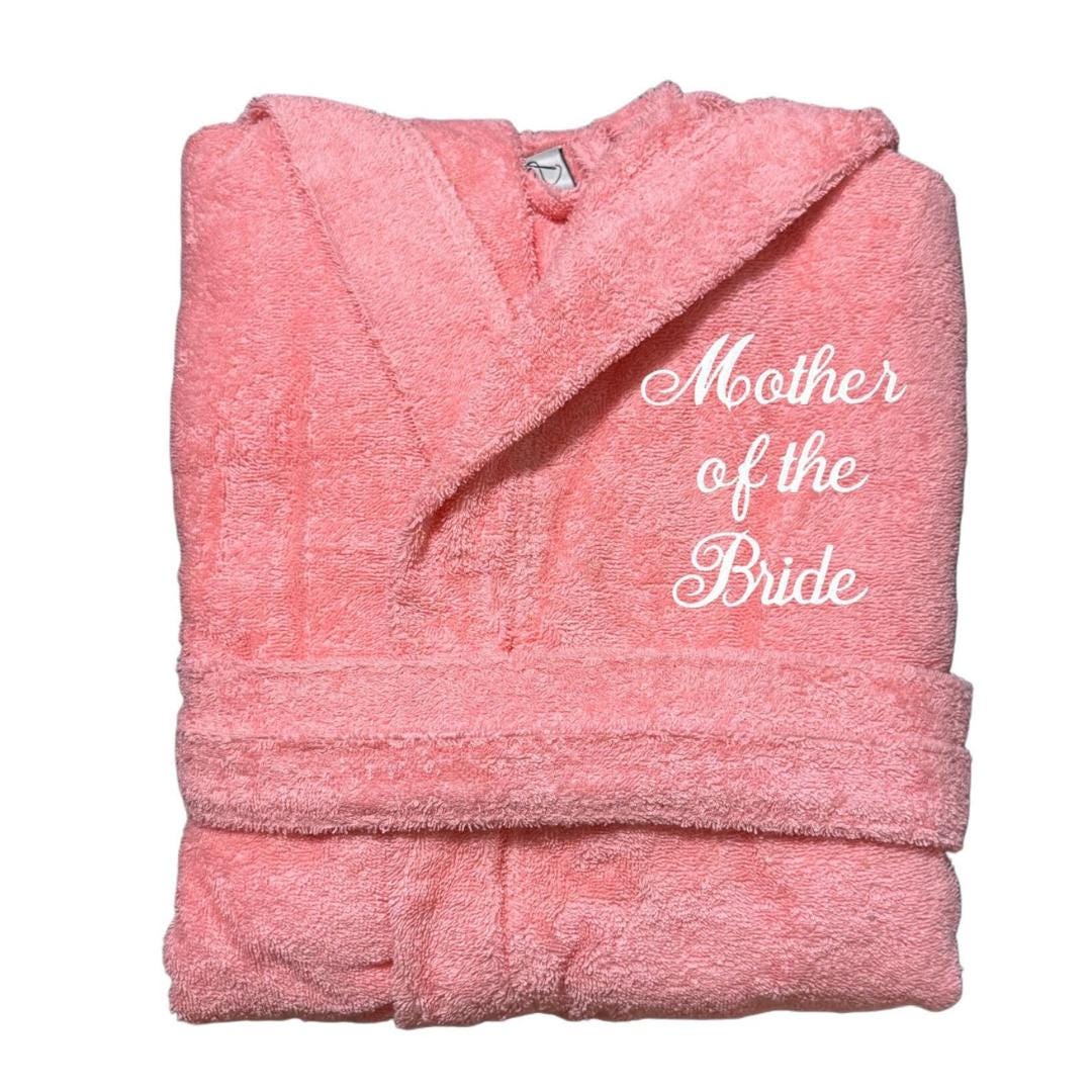Pink Mother of the Bride Bathrobe, Entourage Bathrobe, Soft Cotton ...