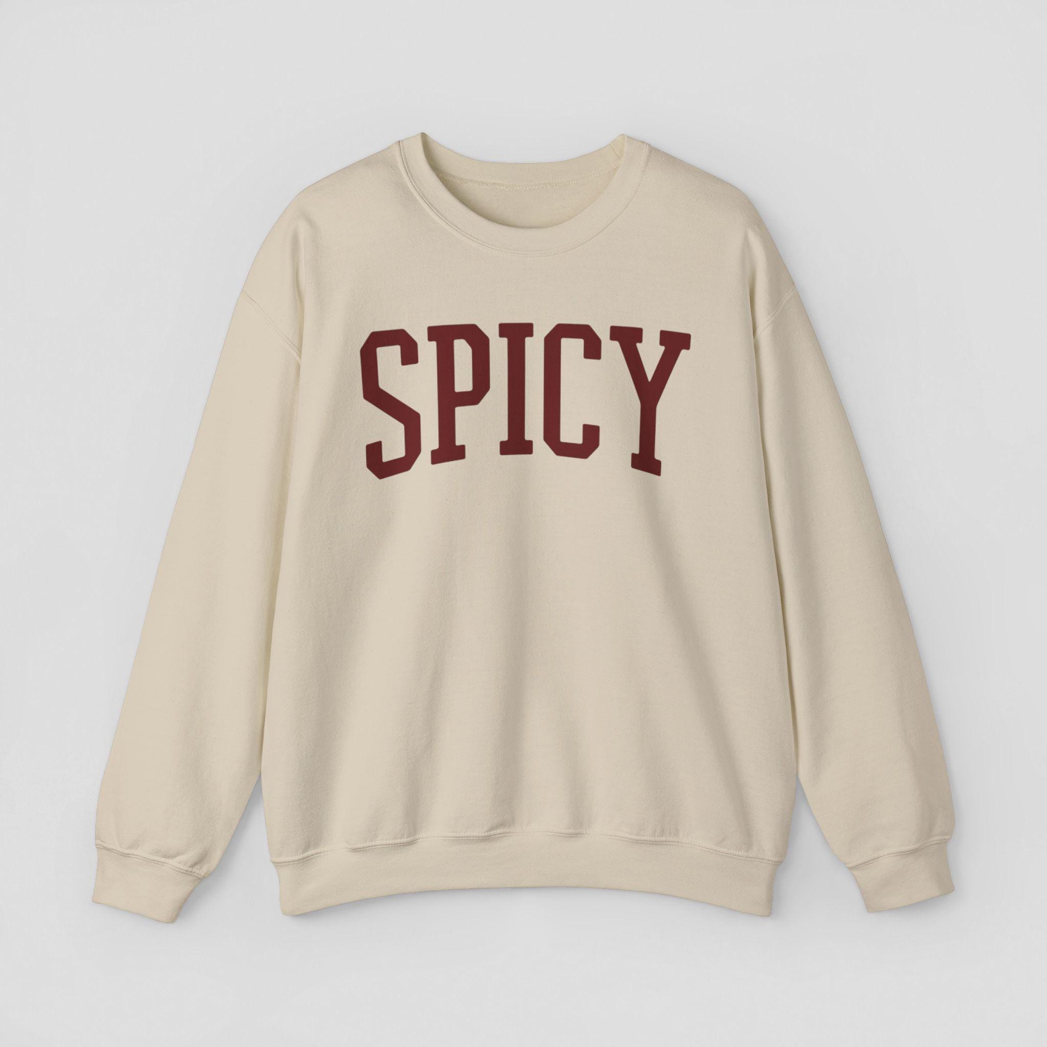 Vintage Food and Drink SPICY Pepper, Unisex Crewneck Sweatshirt, Retro ...
