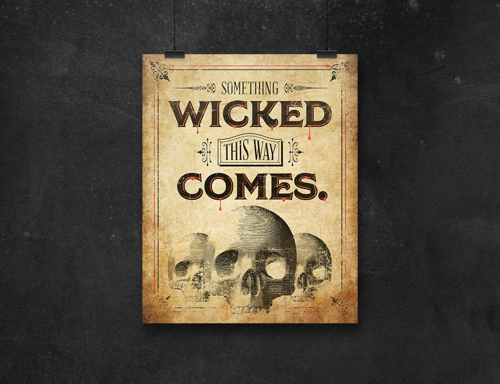 Something Wicked This Way Comes, Instant Download, Printable Poster ...