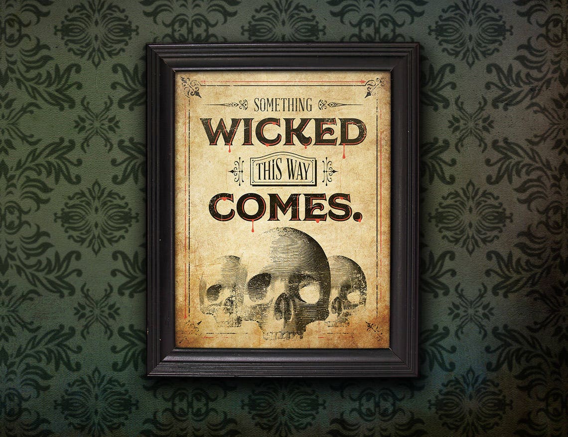 Something Wicked This Way Comes, Instant Download, Printable Poster ...