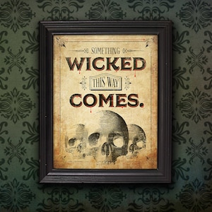 Something Wicked This Way Comes, Instant Download, Printable Poster ...