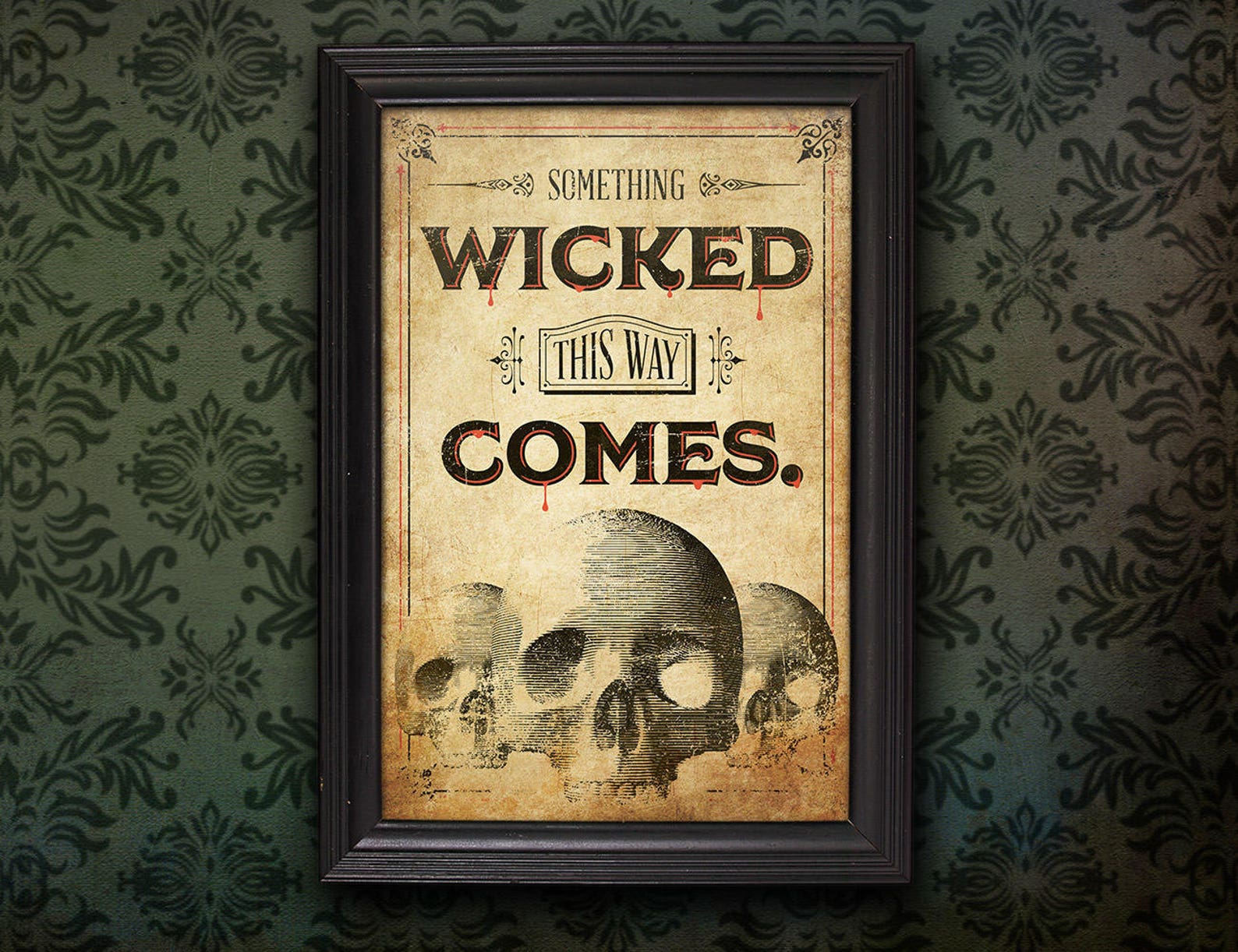 Something Wicked This Way Comes, Instant Download, Printable Poster ...
