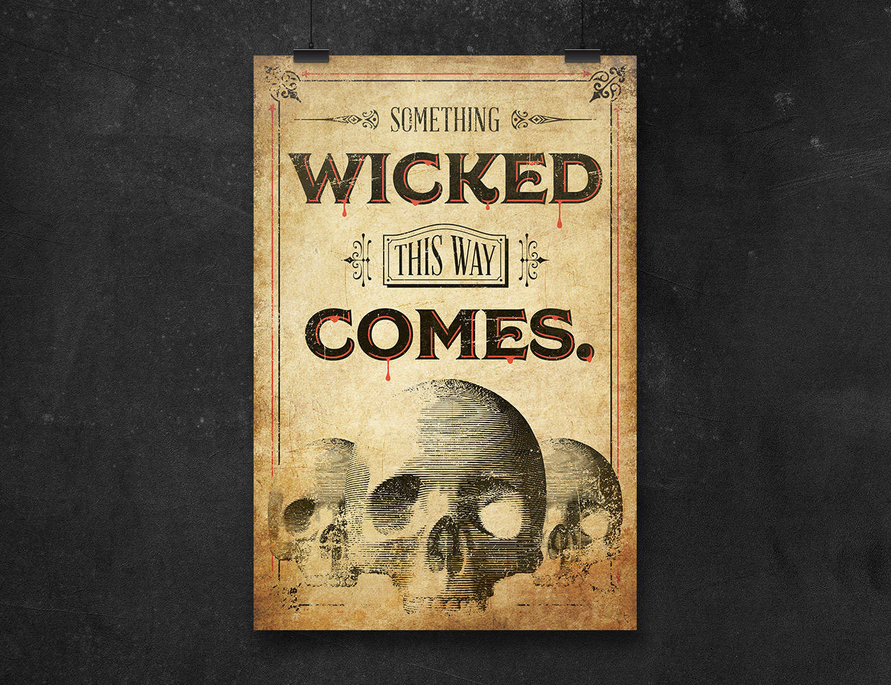 Something Wicked This Way Comes, Instant Download, Printable Poster ...