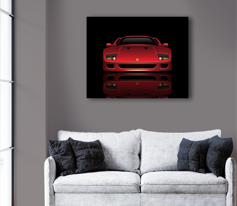 1987 FERRARI F40, Classic Sports Car, F40 Poster, Digital Download - Etsy