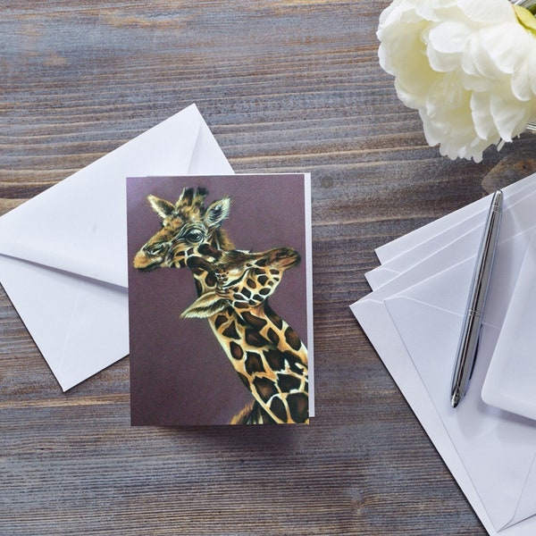 Giraffe Card - Etsy