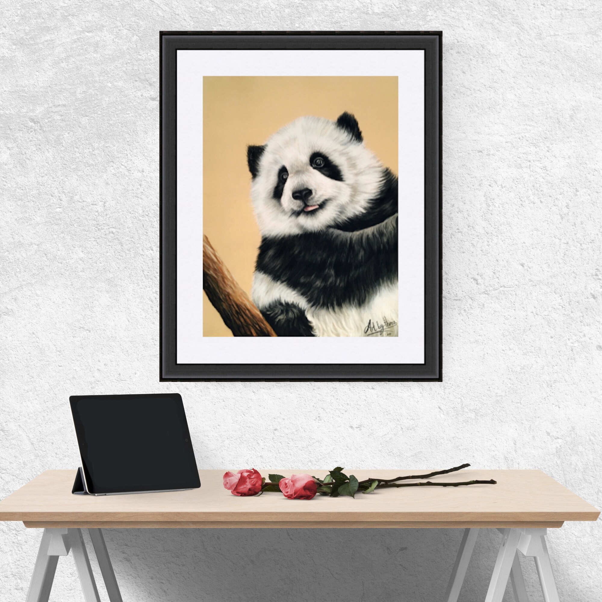 GIANT PANDA CUB Print, Baby Panda Poster, Cute Art for Kids, Panda ...