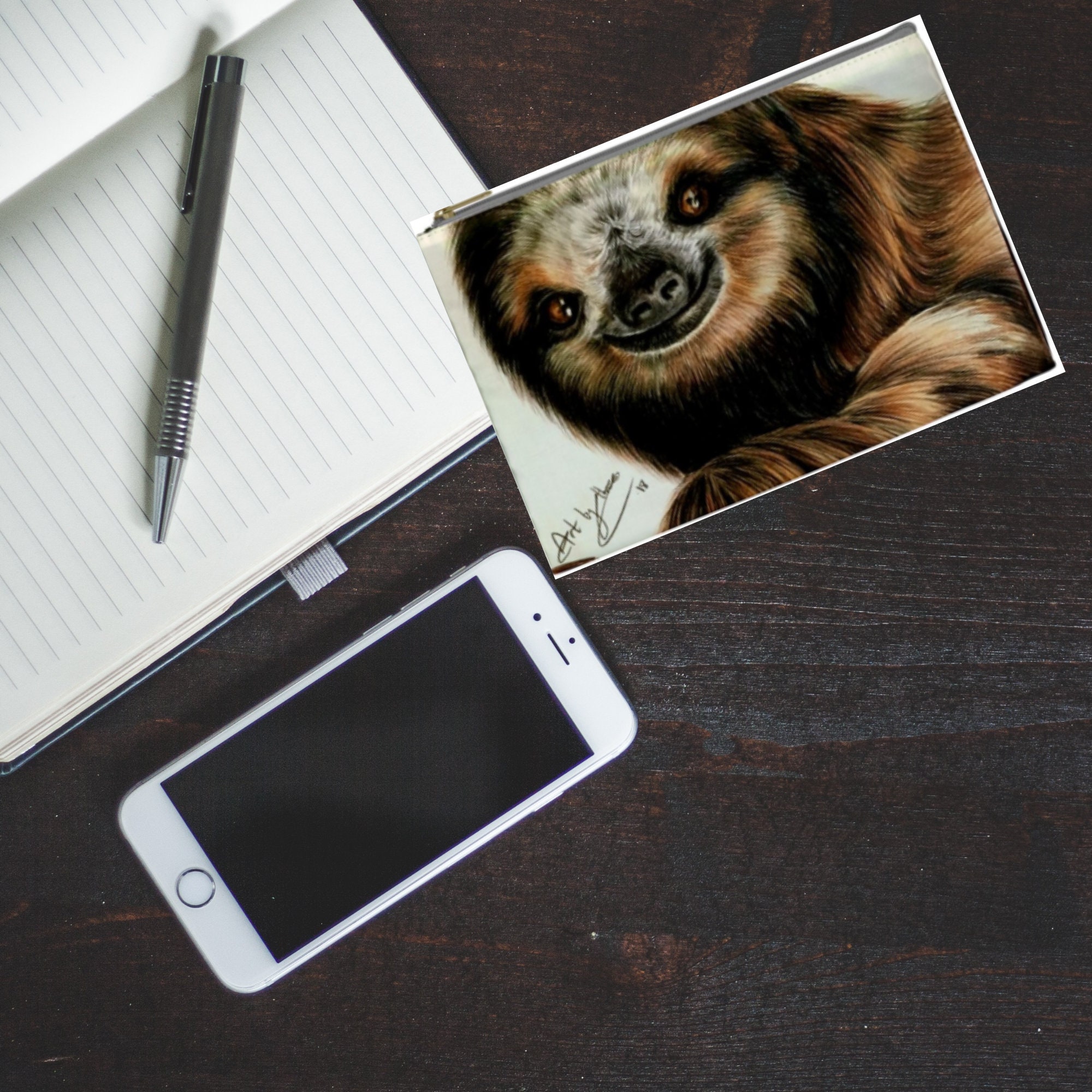 SLOTH PENCIL CASE, Sloth Cosmetic Bag, Sloth Make up Bag, Sloth Gift ...