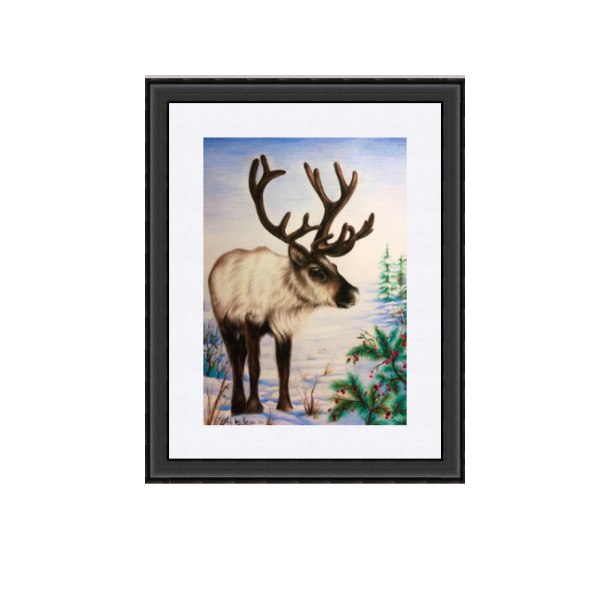 Caribou Animal Drawing