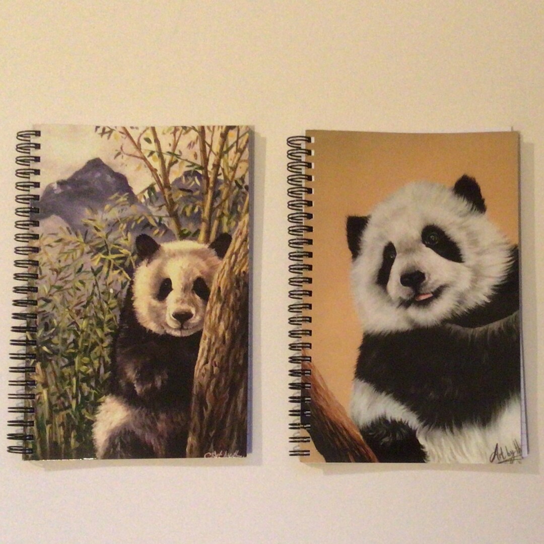 Panda Bear Notebook: A5 Spiral Lined Wildlife Jotter - Etsy
