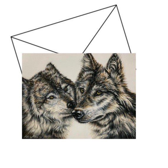 Cute Wolves In Love Drawings