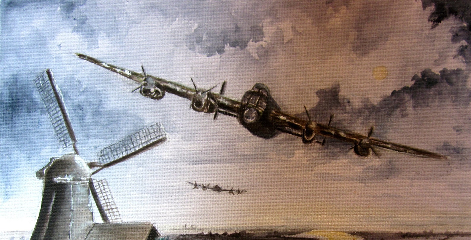 LANCASTER Bomber Print for Him WW2 Military Aircraft Art War - Etsy