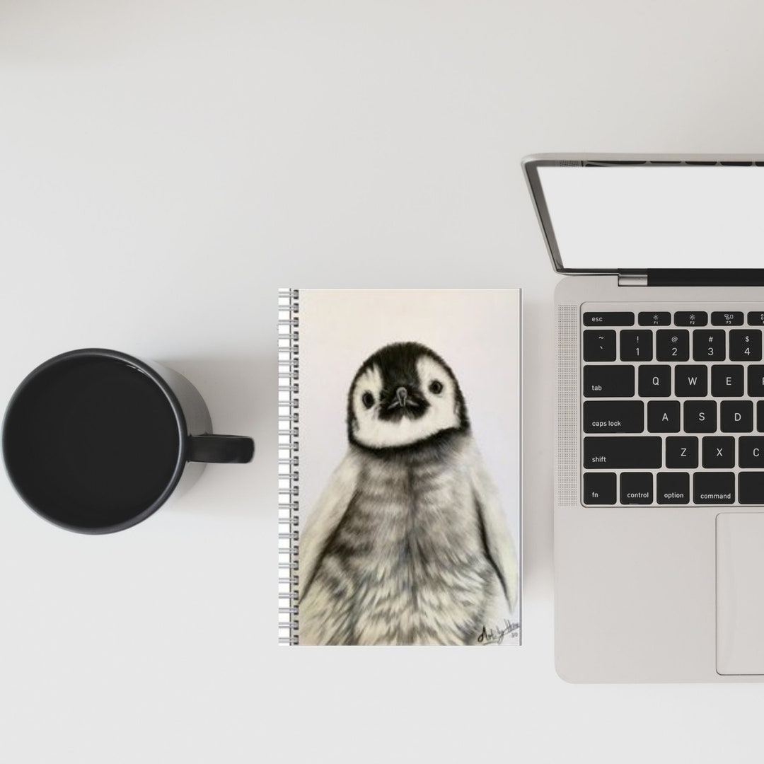 PENGUIN BABY NOTEBOOK, A5 Lined Animal Notepad, Zoo Animal Journal ...