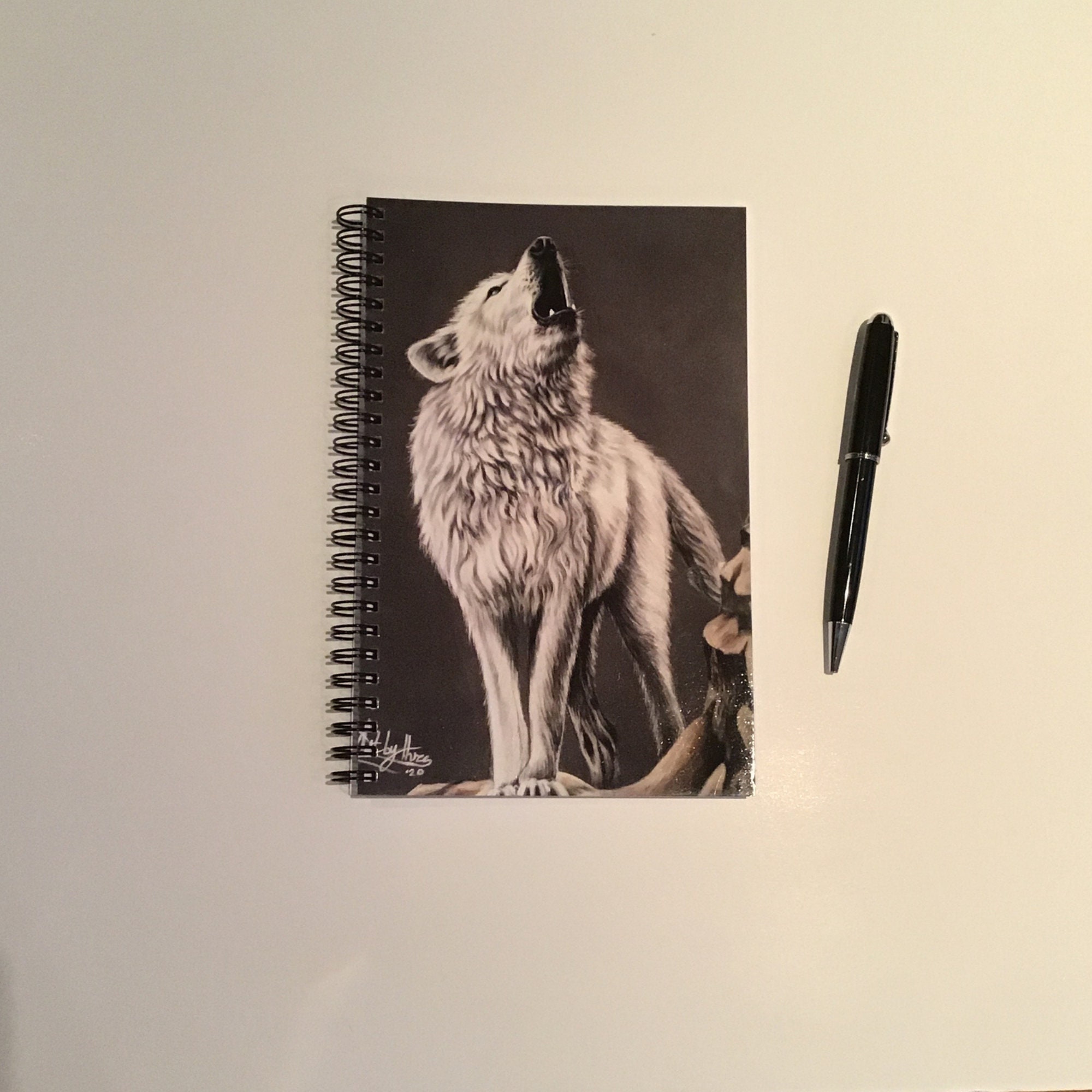 ARCTIC WOLF NOTEBOOK A5 Lined Animal Notepad White Wolf - Etsy UK
