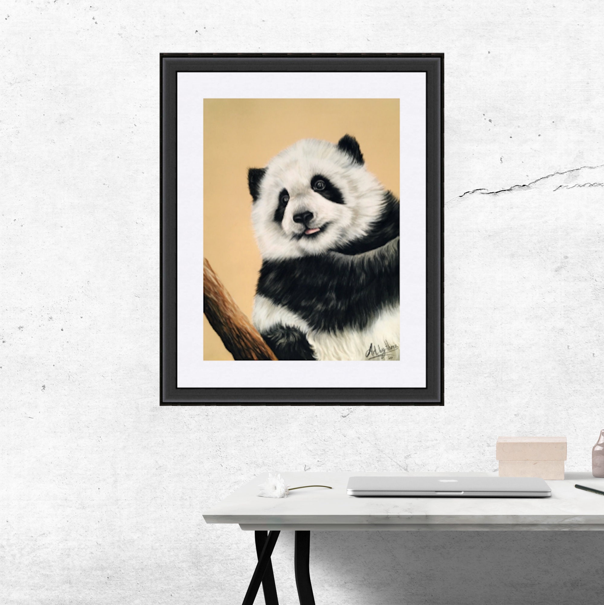 GIANT PANDA CUB Print, Baby Panda Poster, Cute Art for Kids, Panda ...