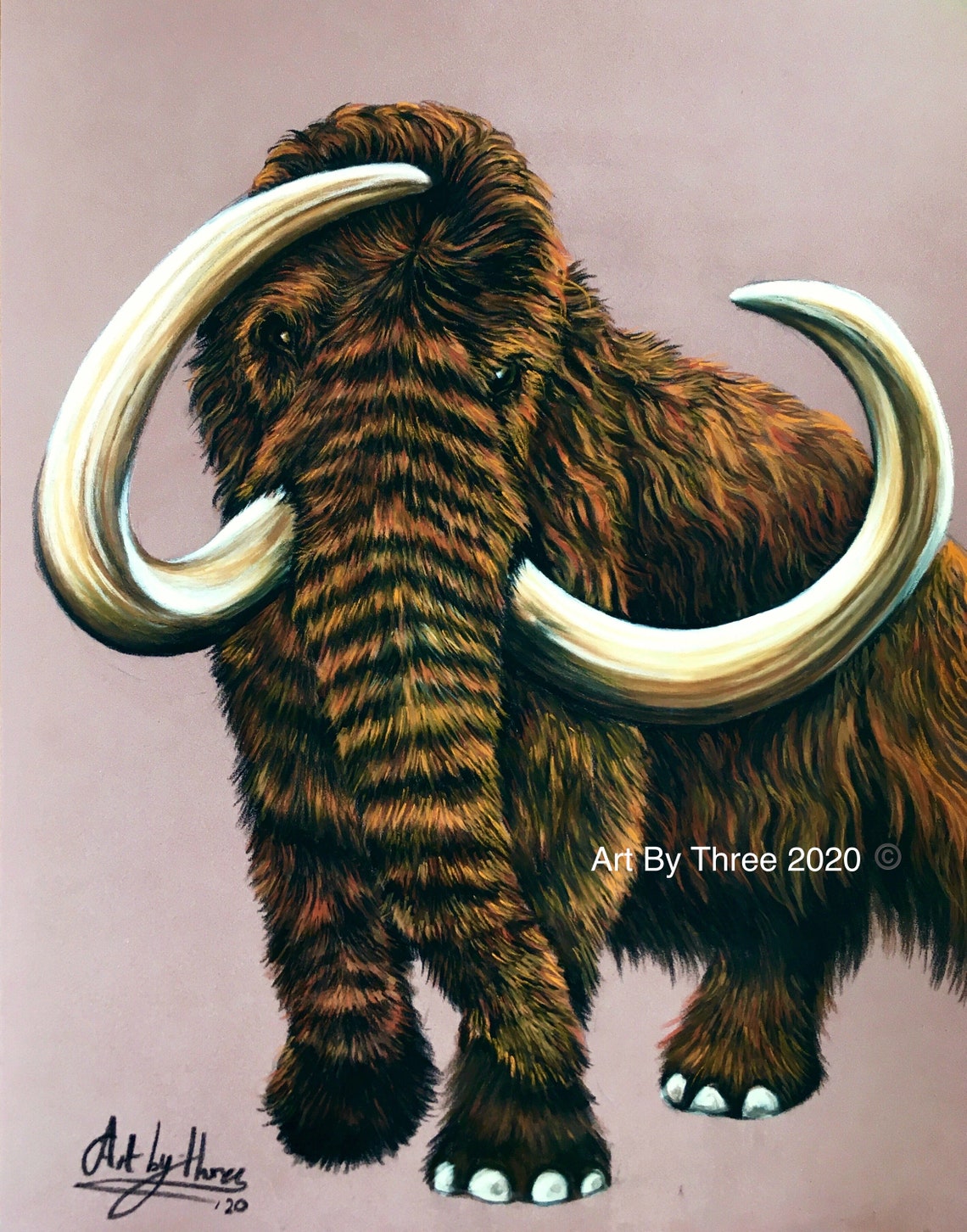 WOOLLY MAMMOTH POSTER Hairy Mammoth Print Prehistoric - Etsy UK