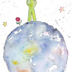 Le Petit Prince Et Rose. the Prince and Rose With Quote Toute Les ...