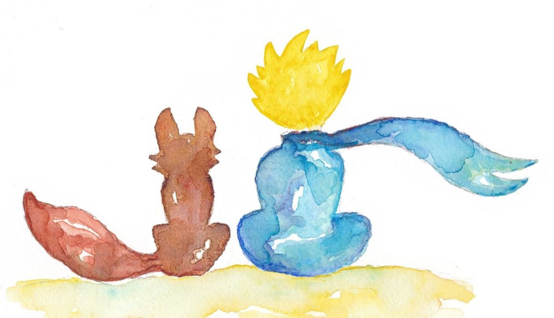 The Little Prince. Prince and Fox With or Without Quote. Now Here is My ...