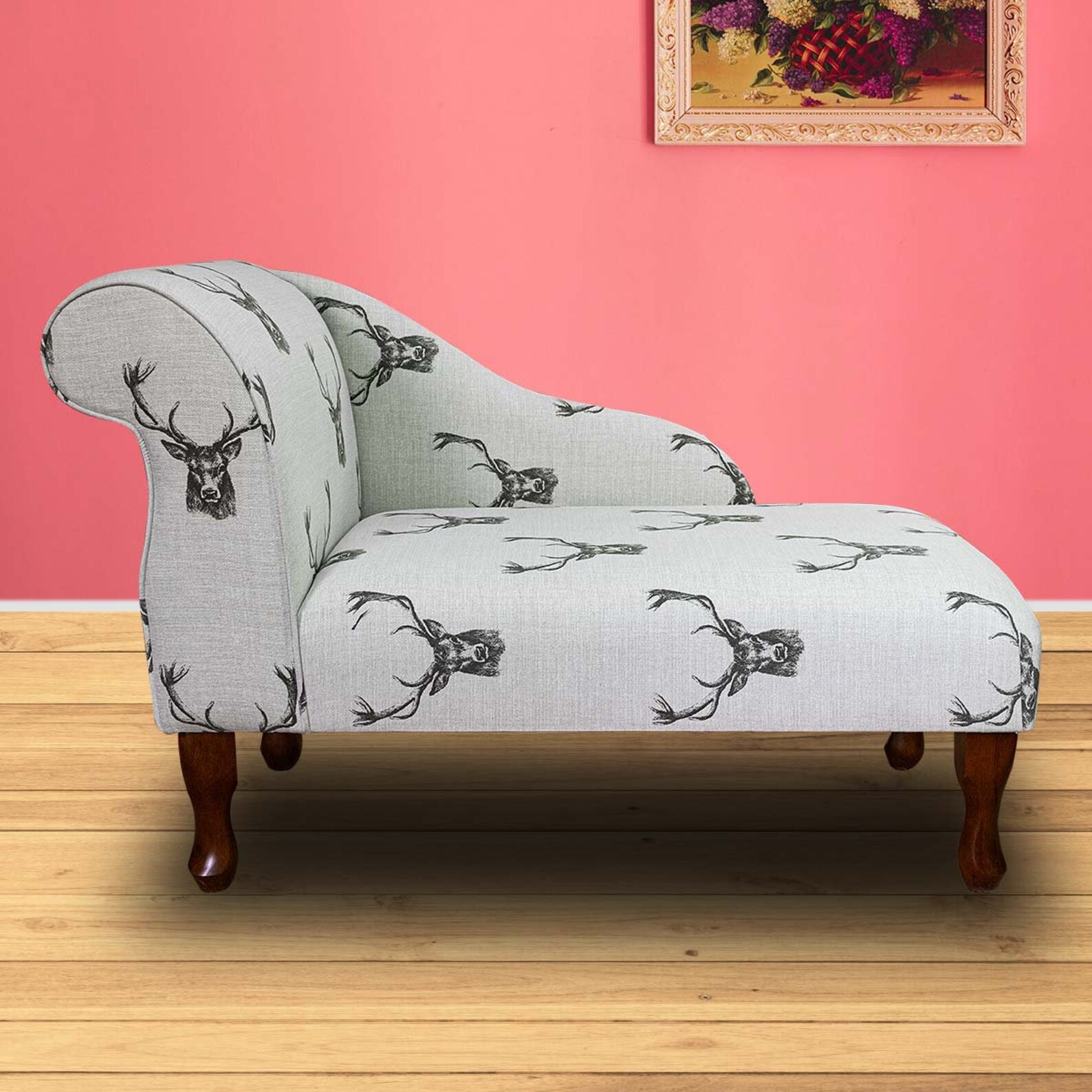 Handmade Stag Chaise Longue Small Sofa Accent Chair in 100% - Etsy UK