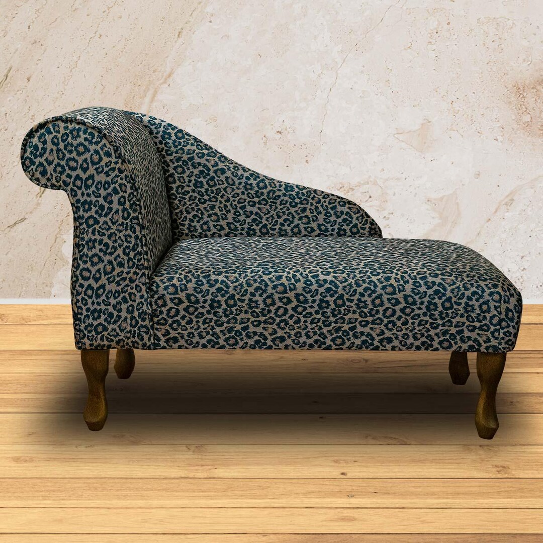 LUXE Leopard Print Chaise Longue | Made to Order in Britain - Etsy