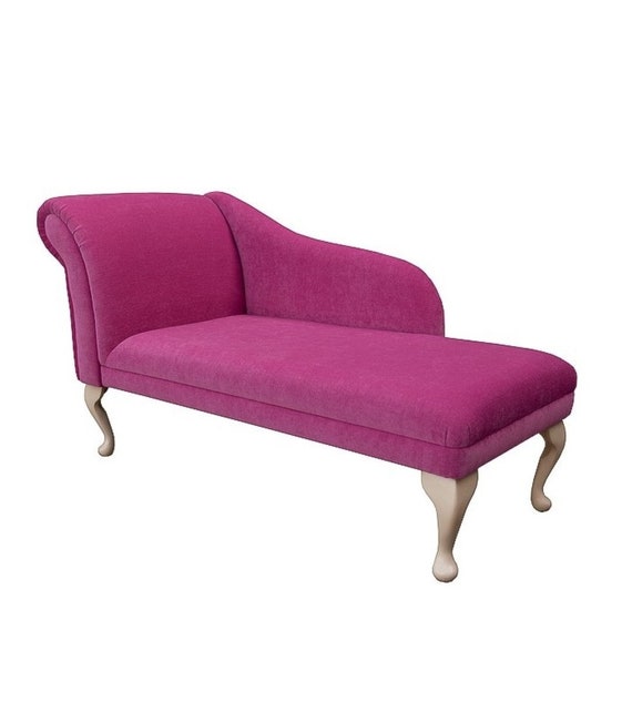Handmade Pink Velvet Chaise Longue | Etsy UK