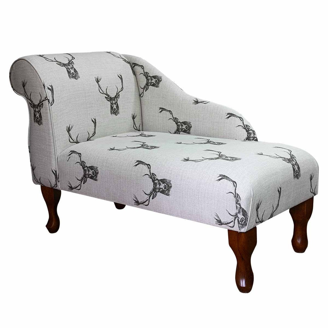 Handmade Stag Chaise Longue Small Sofa Accent Chair in 100% - Etsy UK