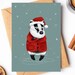 Grumpy Badger Christmas Card - Husband Christmas Card, Badger Gift, Eco ...