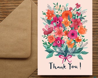 Merci Thank You Card | Etsy