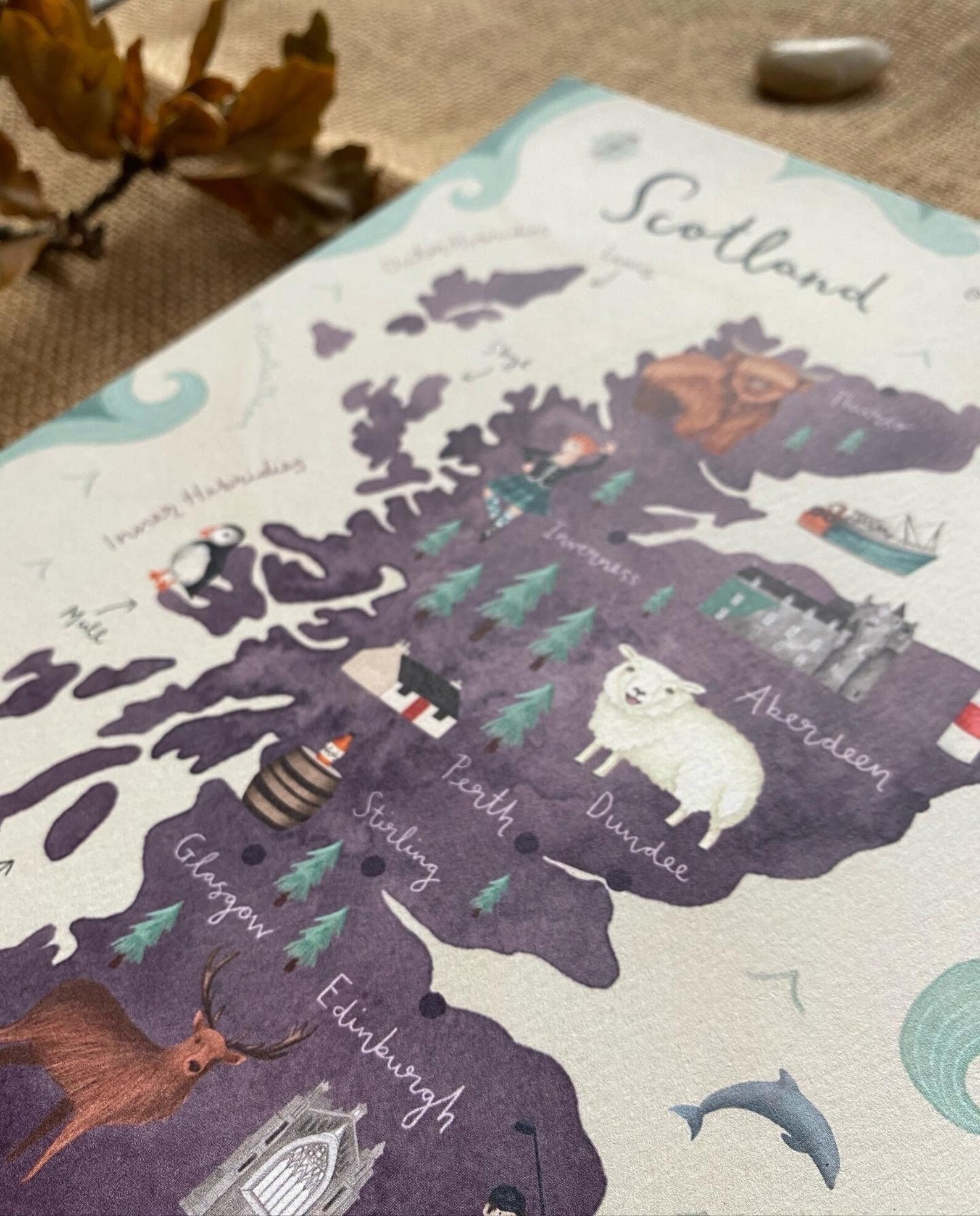 Scotland Art Print Scotland Poster Scotland Painting - Etsy