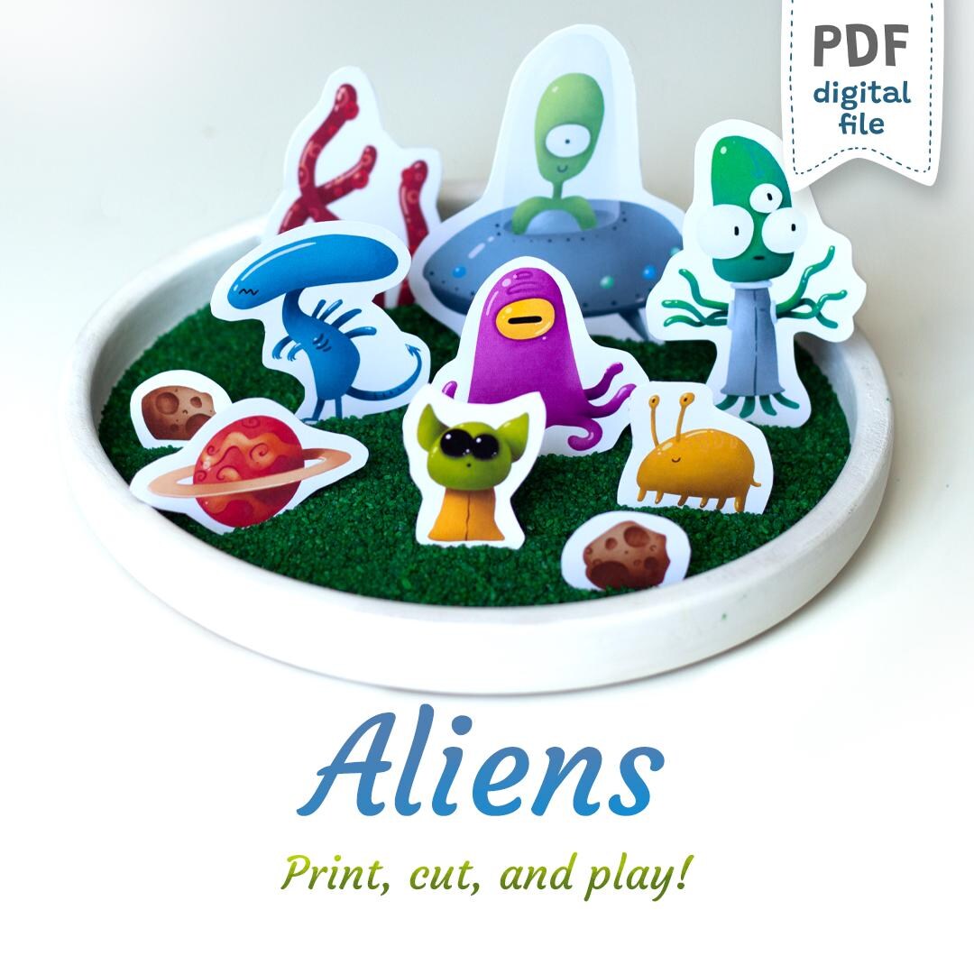 Alien, Aalienromulus, Preschool, Printables, Farm Activity, Sensoryplay ...