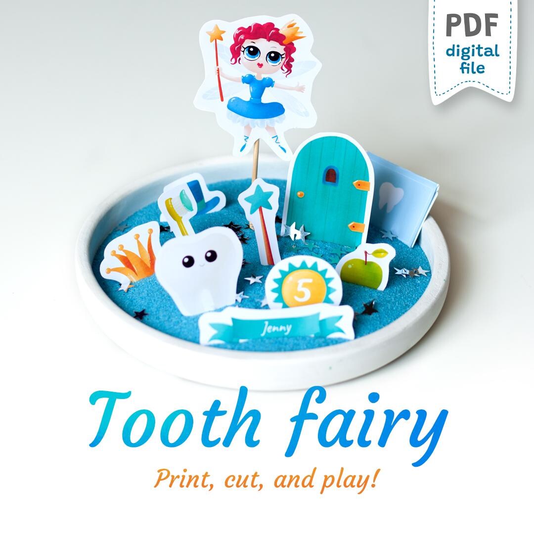 Tooth Fairy, Lost A Tooth, Printables, Activity, Sensoryplay, INSTANT ...