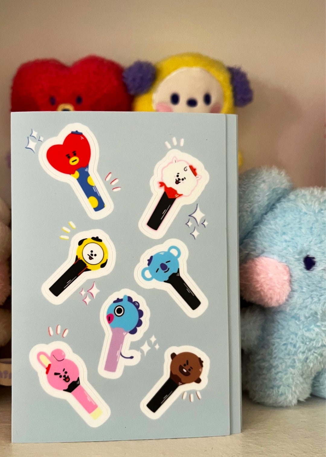 BT21 Army Bomb Sticker Sheet - Etsy