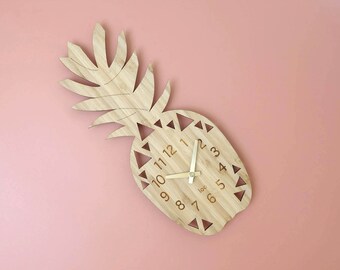 Pineapple Wall Clock | Etsy