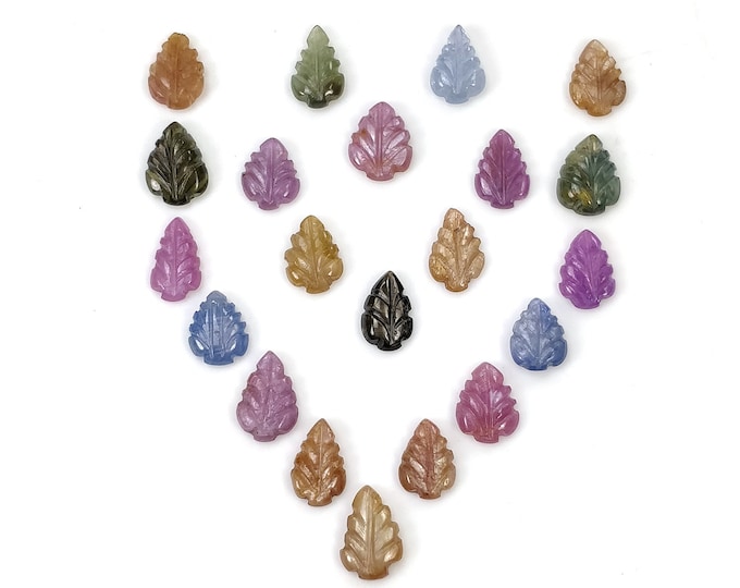 Sapphire Gemstone Carving : 37.15cts Natural Untreated Multi Sapphire ...