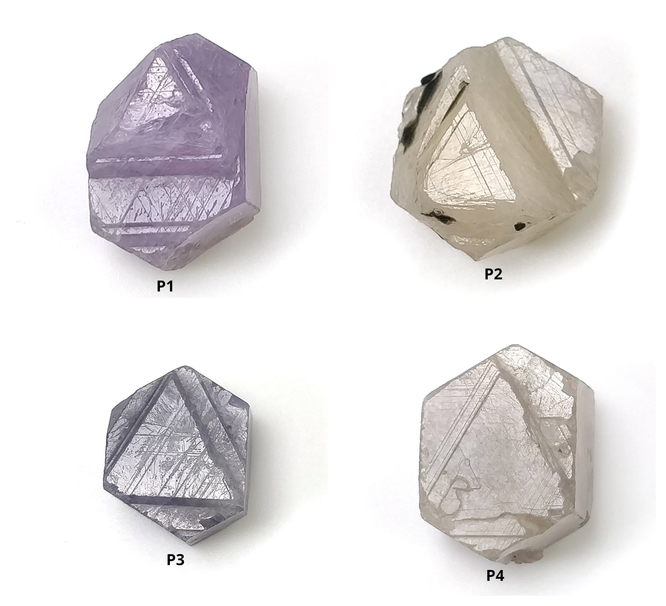 Gemstones Materials 59.65cts Natural Untreated Unheated Triangle ...