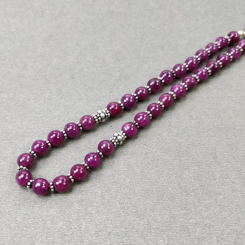 Turkish Islamic Salah 6.5mm Natural Untreated Red Ruby Gemstone Round ...
