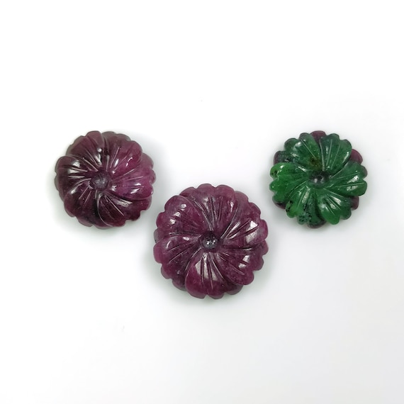 Red Green RUBY Gemstone Carving : 42.50cts Natural Untreated | Etsy
