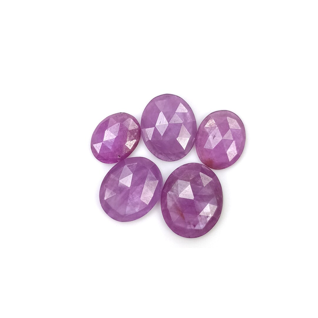 Raspberry Sheen RUBY Gemstone Rose Cut: 13.75cts Natural Untreated Pink ...